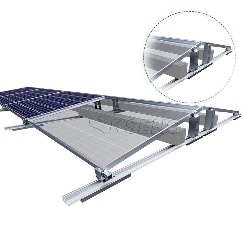 New Design Solar Panels Flat Roof Mounting System PV Ballast Bracket ...