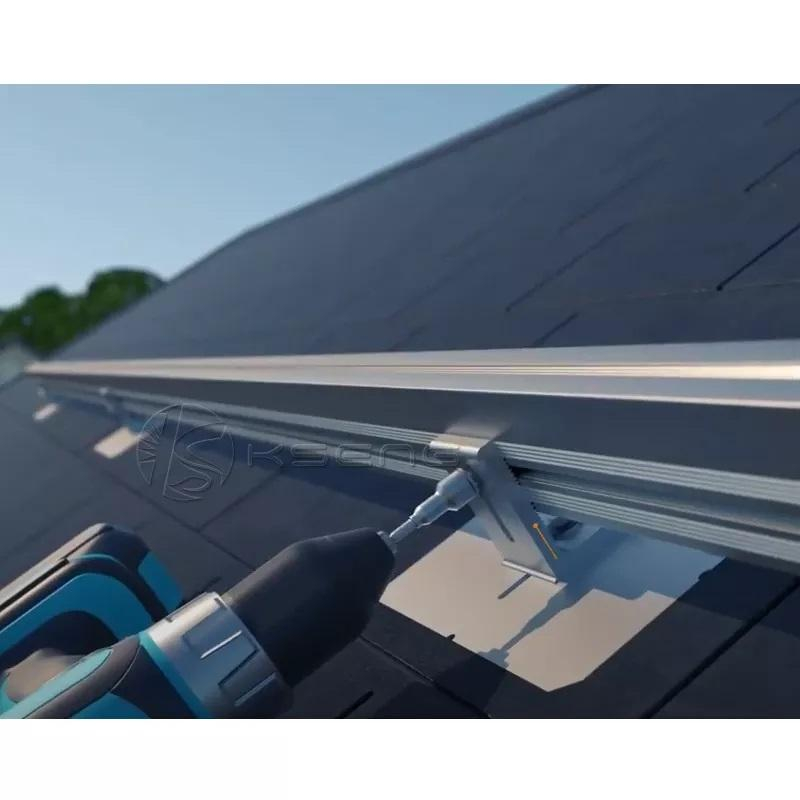 Asphalt Shingle Roof Solar Mounting System Solar Panel Roof Mounting ...