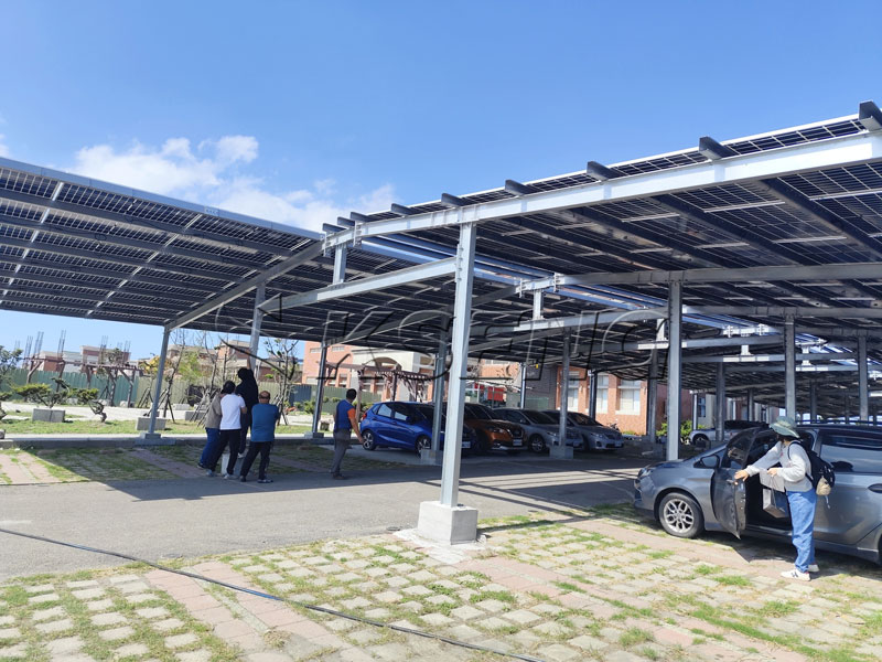 810KW Carbon Steel Solar Carport Project | Kseng